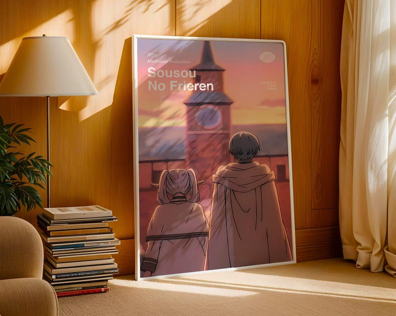 Sousou No Frieren Anime Poster: Minimalist Manga Wall Art - Etsy