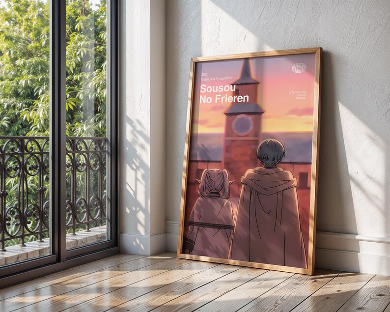 Sousou No Frieren Anime Poster: Minimalist Manga Wall Art - Etsy