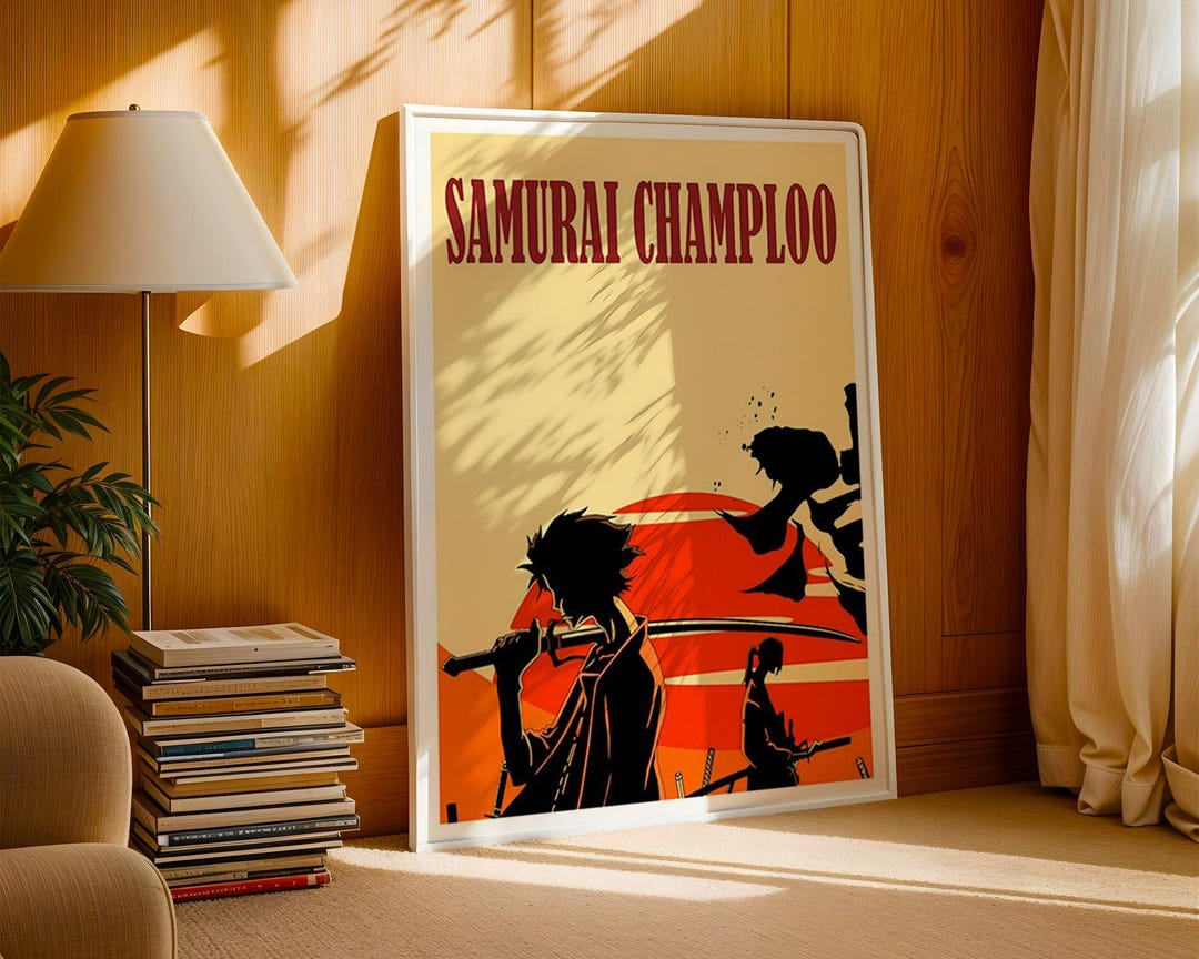 Samurai Champloo Anime Poster | Vintage Manga Art Print - Etsy