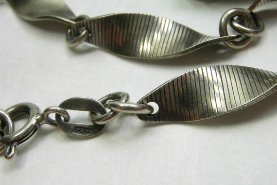 1960s Modernist Pendant Necklace Sterling Silver Lapi… - Gem