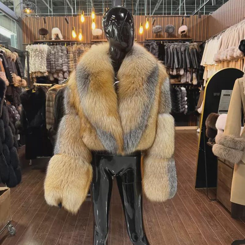 Crop Red Fox Jacket - Etsy