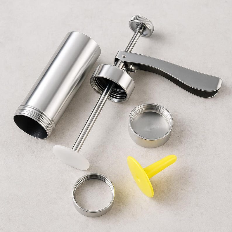 Stainless Steel Cookie Press Set – 20 Discs, 4 Nozzles - Etsy