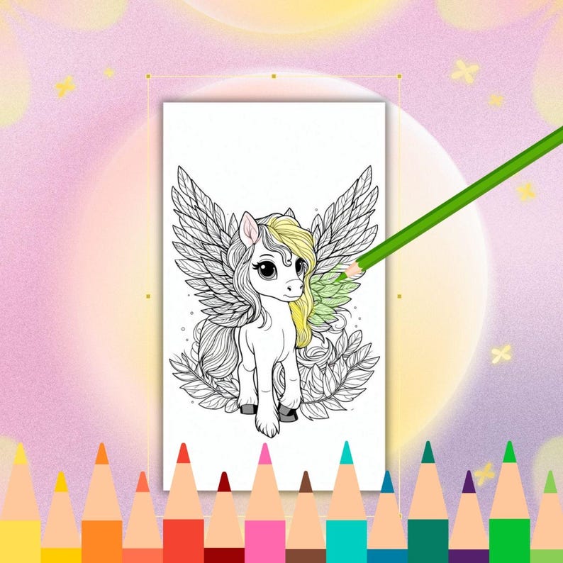 Magical Creatures Coloring Pages – 12 Fantasy Woodland Animals ...