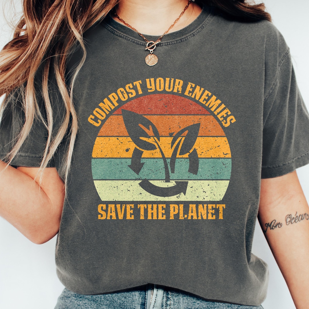 Compost Your Enemies Shirt, Vintage Dark Humor Gothic Tee, Funny Garden ...