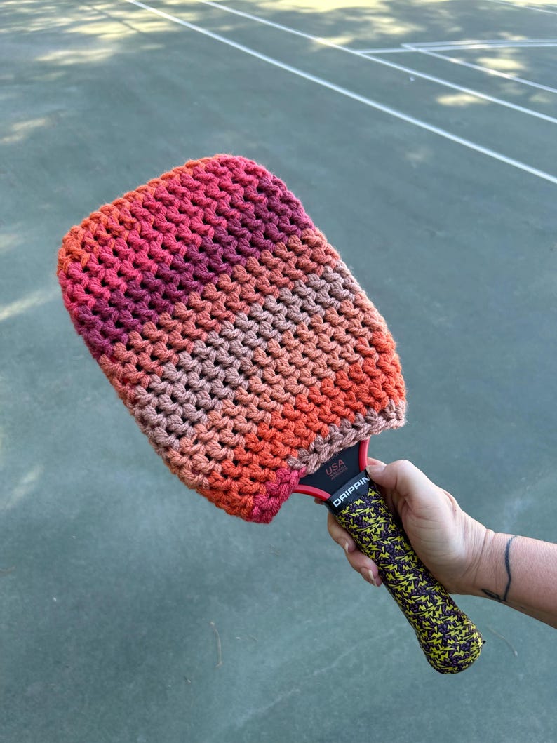 Pickleball Paddle Cover Handmade Crochet - Etsy