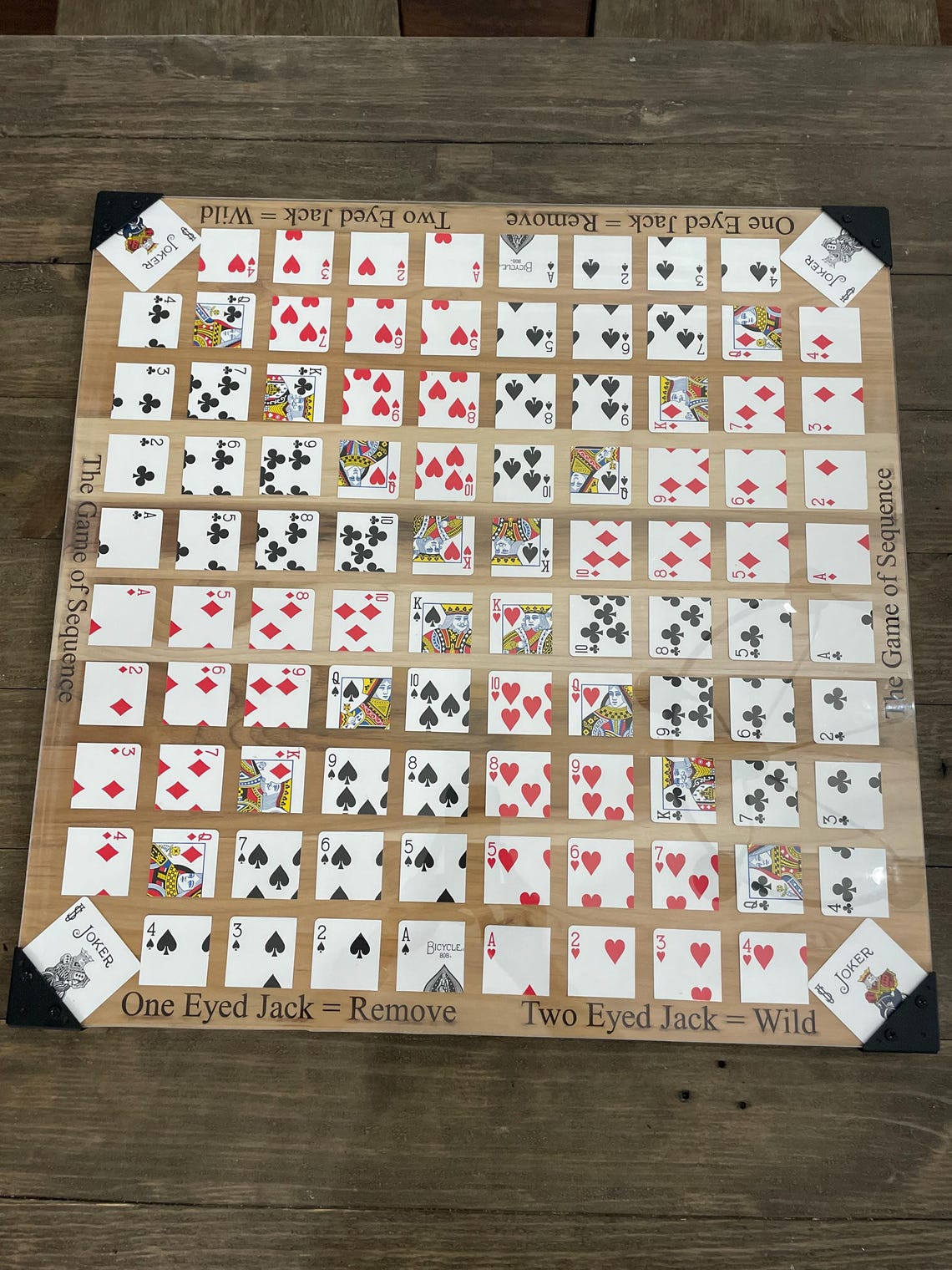 Custom Made Sequence Game Board - Etsy