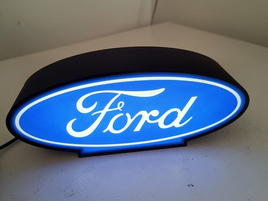 Retro Ford Lightbox LED Sign Gift for Christmas; Gift for Her; Gift for ...