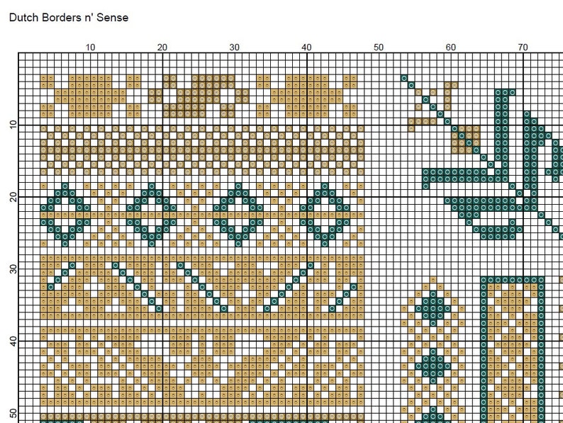 Dutch Borders N' Sense Sampler - Etsy
