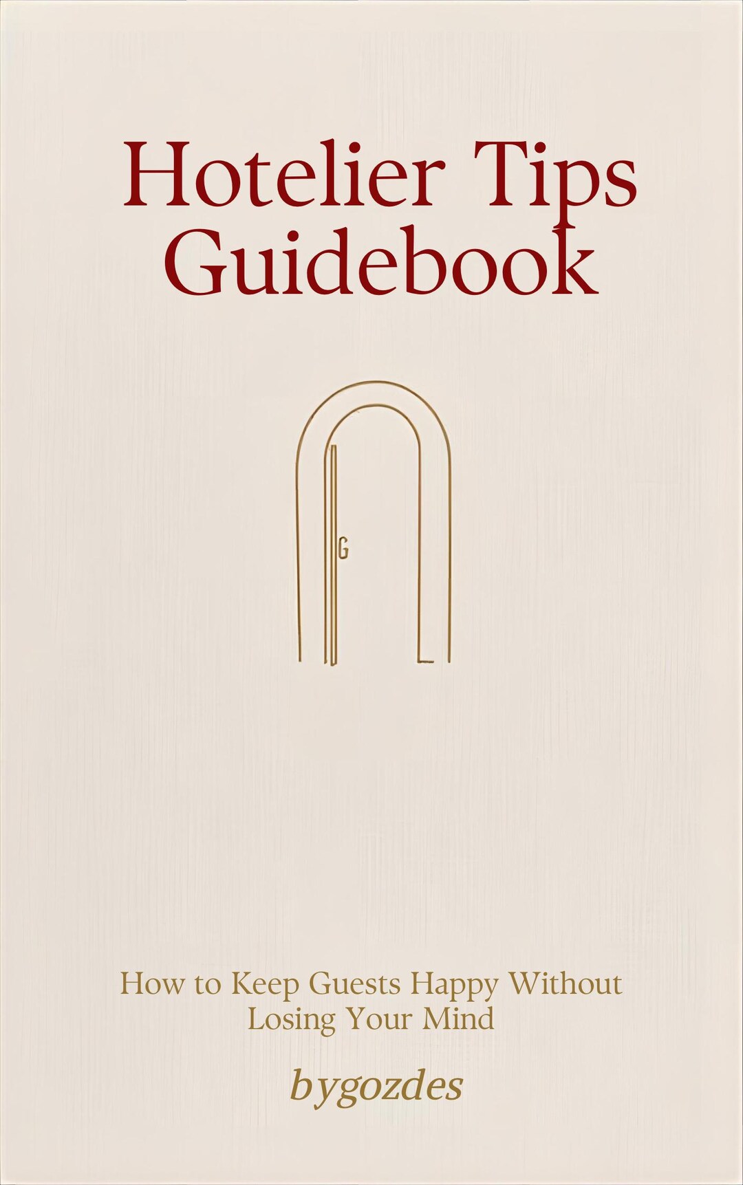 Hotelier Tips Guidebook - Etsy