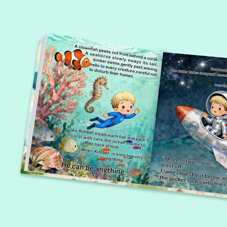 Custom Kids Book With Name – You Can Be Anything Personalized Storybook ...