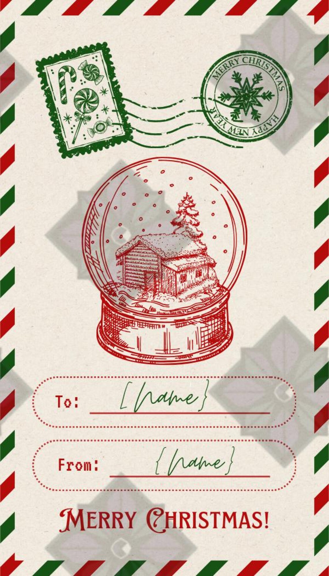 Printable Vintage Christmas Gift Tags | Cozy & Magical Download - Etsy