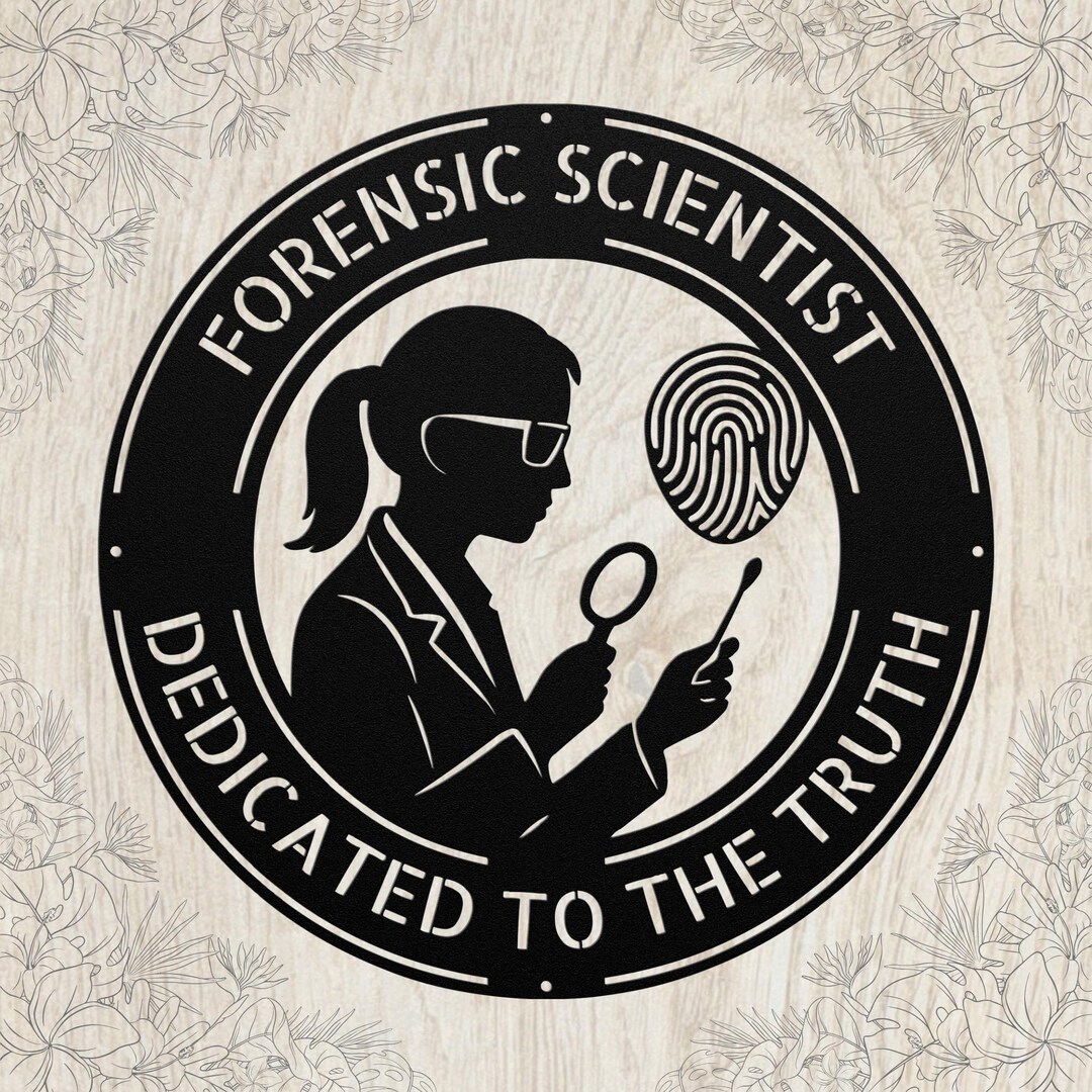 Personalized Forensic Lab Metal Sign: Custom Scientist Art Crime Scene ...