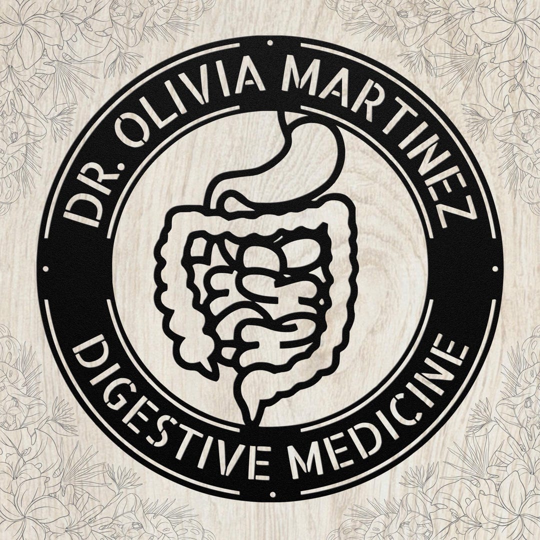 Custom Gastroenterology Metal Sign: Personalized GI Doctor Wall Art ...