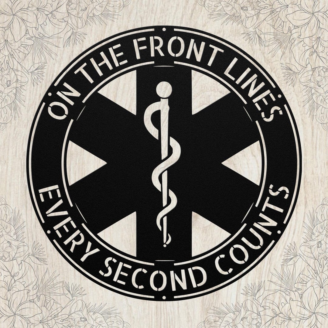 Personalized EMT Metal Wall Art Sign: Custom Paramedic Gift, Emergency ...