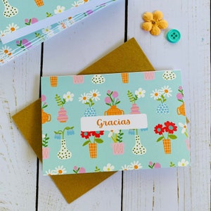 Spanish Thank You Cards - Set of 10 Note Cards With Envelopes ...