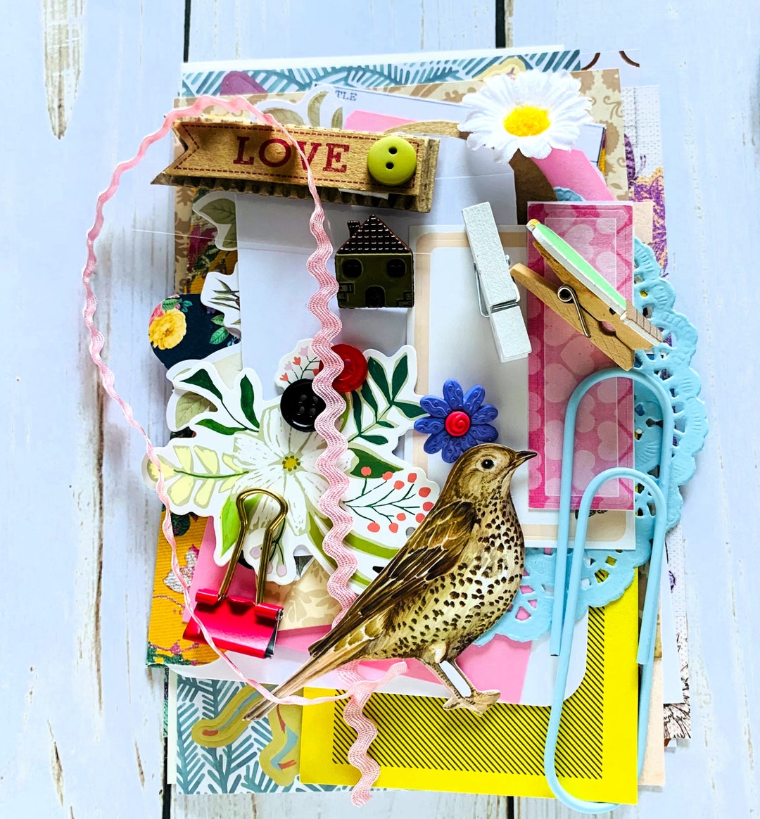 Journal Scrapbook Mystery Bag - Journal Kit - Scrapbook Kit - Scrapbook ...