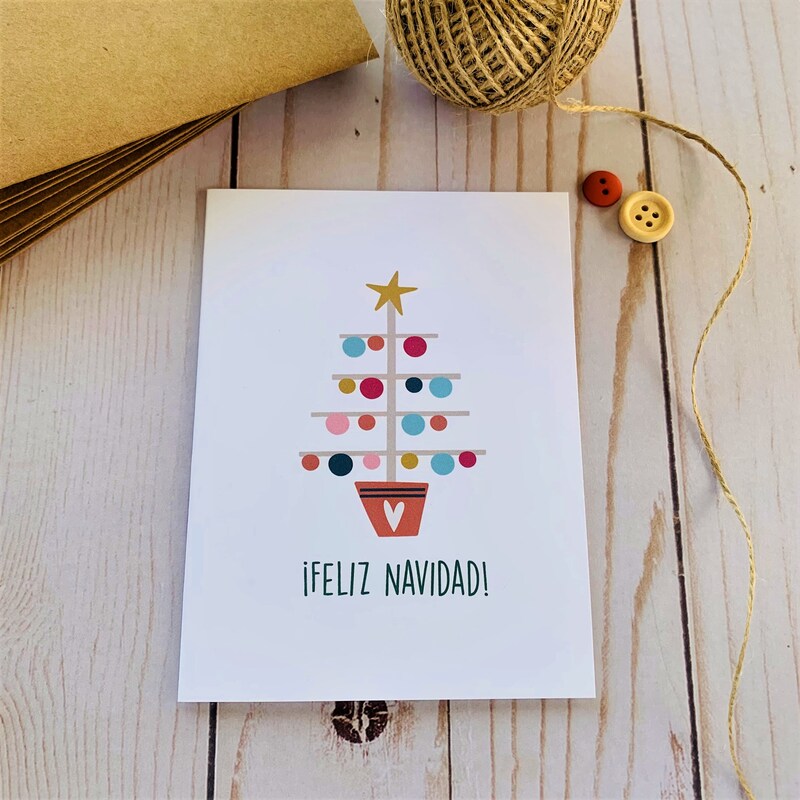 Spanish Holiday Card - Etsy