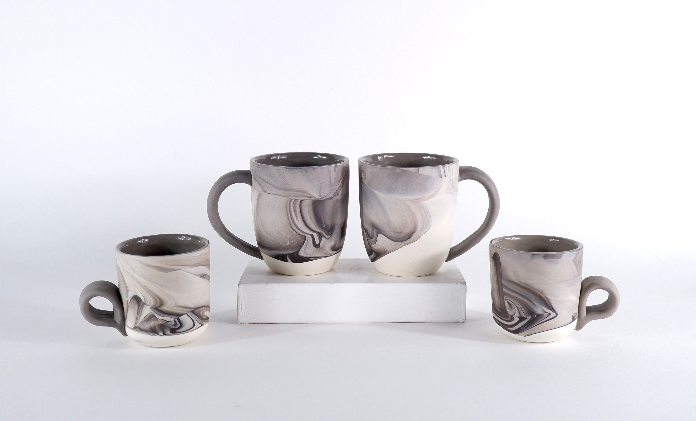 Large Marbled Pottery Mug. Unique Coffee Mug. Handmade Ceramic - Etsy