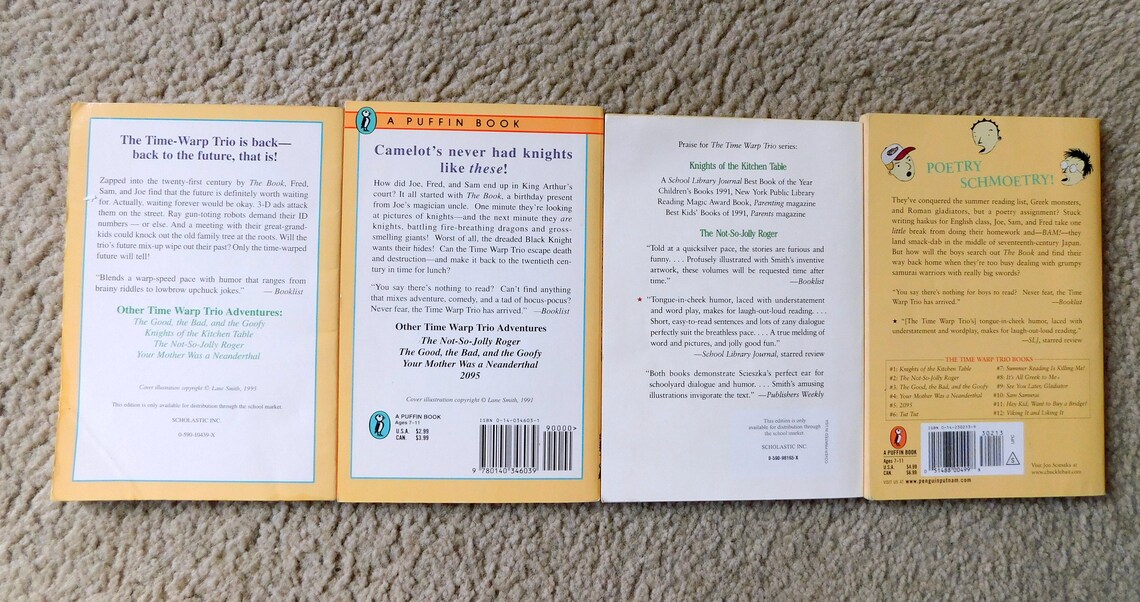 The Time Warp Trio Books Jon Scieszka You Choose Which One | Etsy
