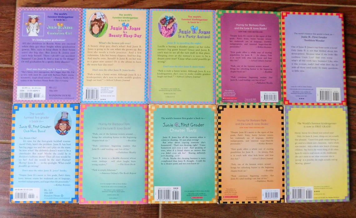 Junie B Jones Childrens Books - Barbara Park - You Choose - Etsy