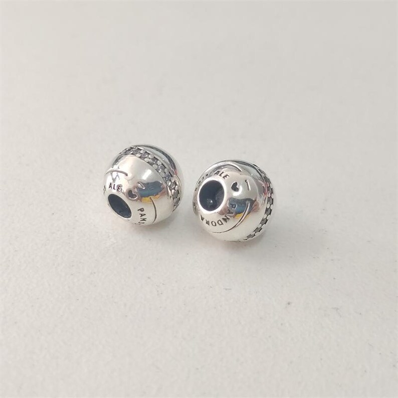 Pandora Open Bangle Shimmering End Caps Sparkly ALE - Etsy Canada