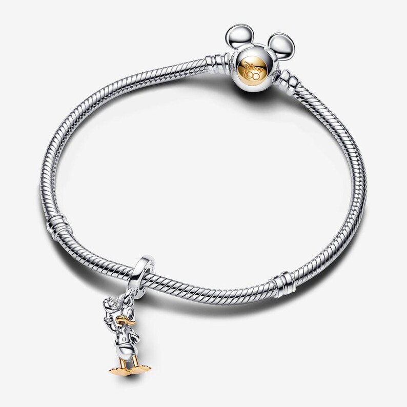 Pandora 100th Anniversary Donald Duck Lab-grown Diamond Dangle Charm - Etsy