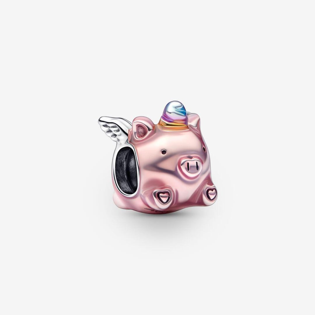 Pandora Moments Sterling Silver Flying Unicorn Pig Charm - Etsy