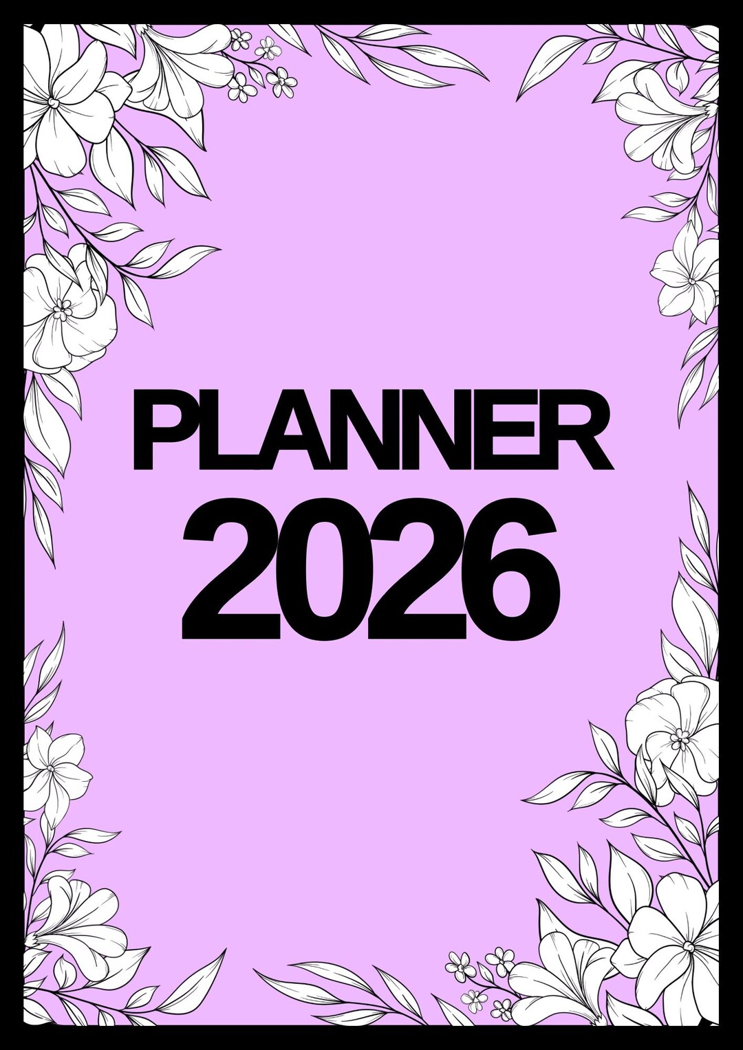 2026 Digital Planner | Printable Lavender Yearly Agenda | Aesthetic ...