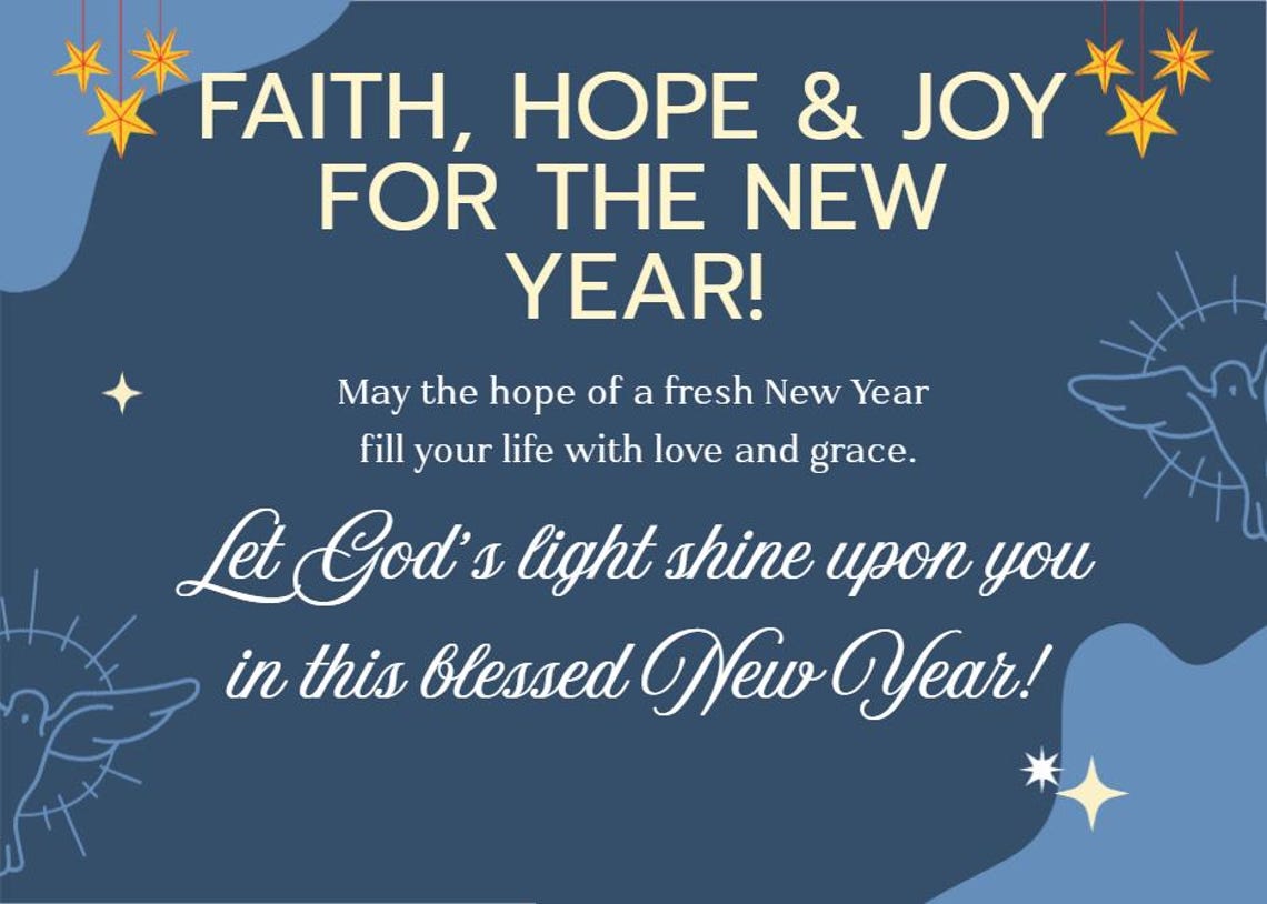 Printable Faith-inspired NEW YEAR'S Card! - Etsy