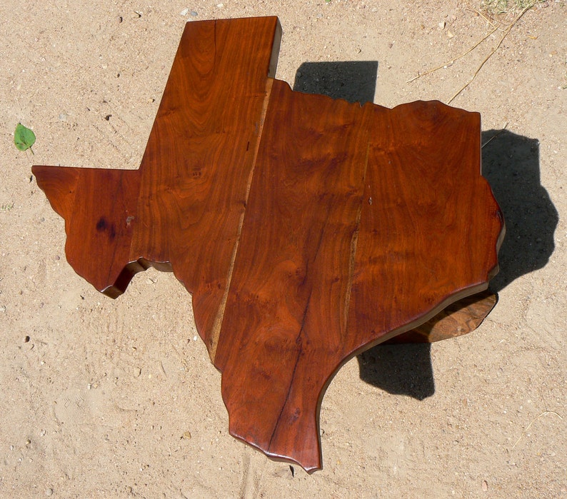 Texas Map Coffee Table - Reclaimed Mesquite Wood - Etsy