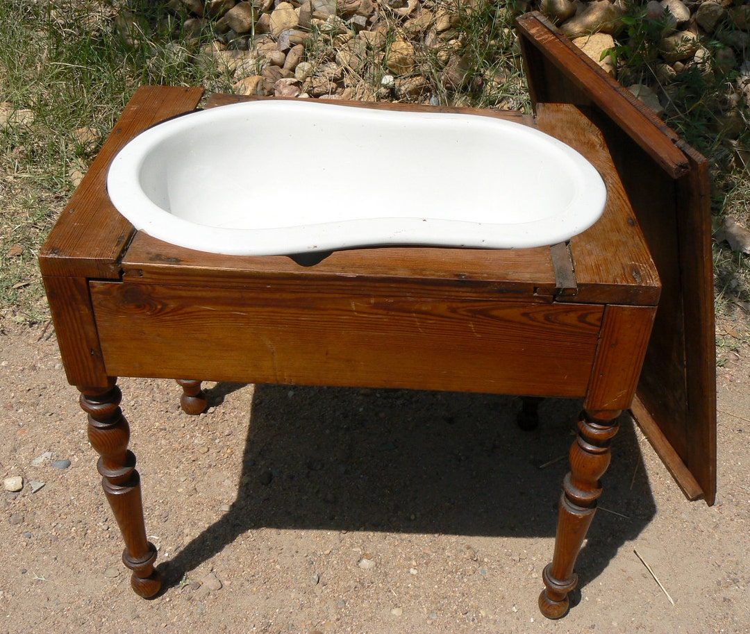 Antique French Bidet - 19th Century - Pitch Pine - Etsy