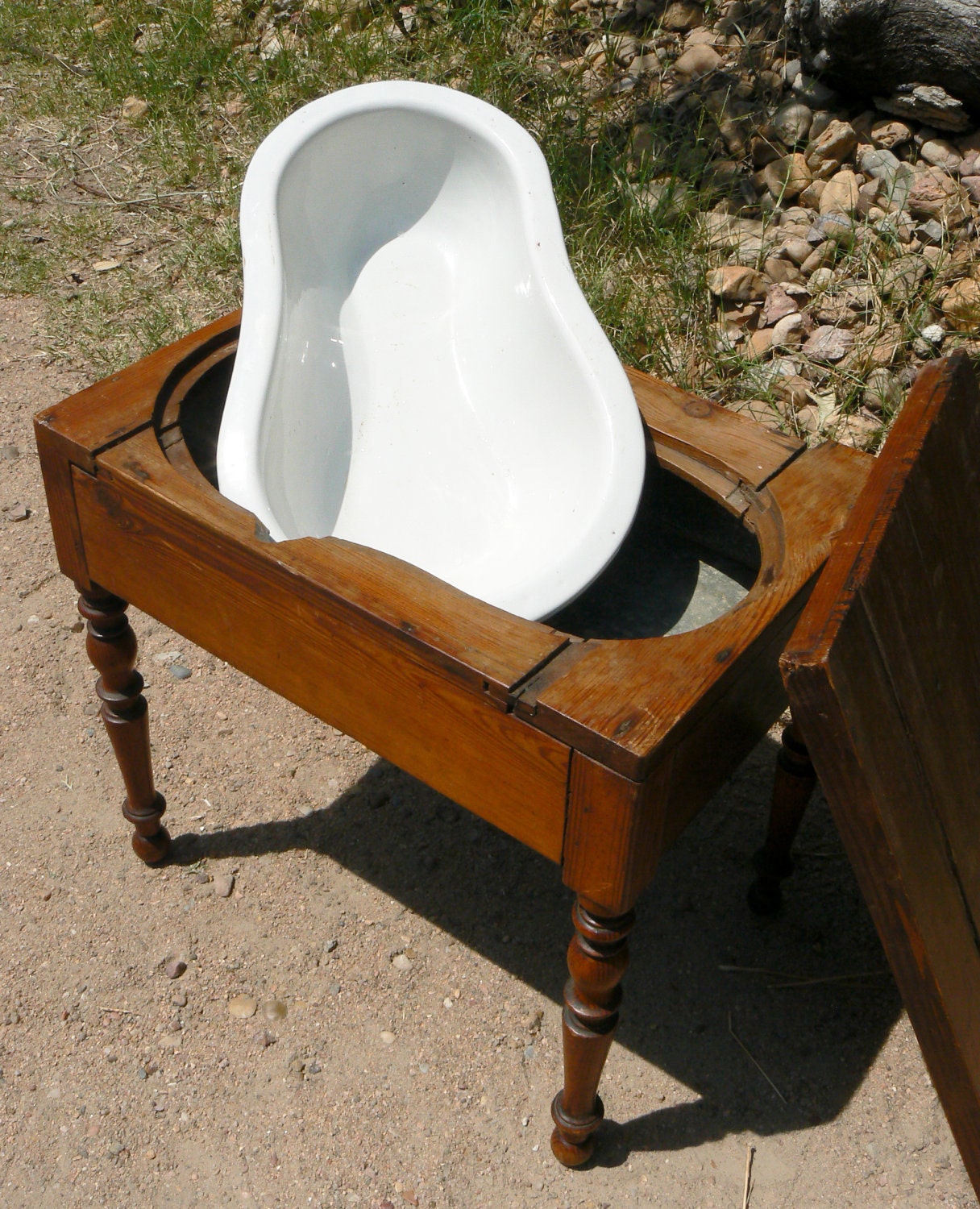 Antique French Bidet - 19th Century - Pitch Pine - Etsy