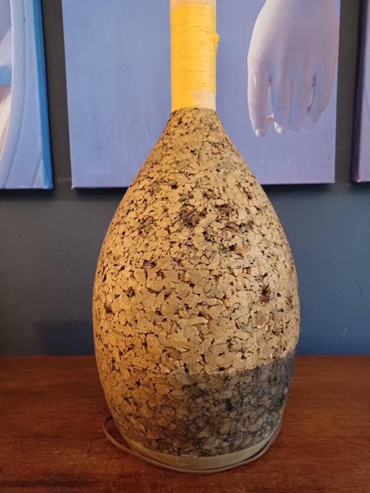 1960s Mid Century Modern Cork Table Lamp for Restoration - Etsy