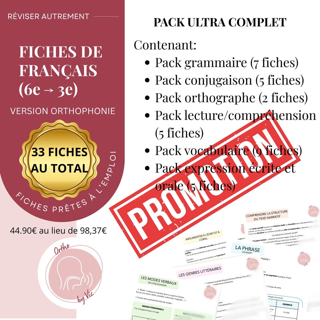 COMPLETE FRENCH PACK – All the Essential Worksheets for Middle School ...