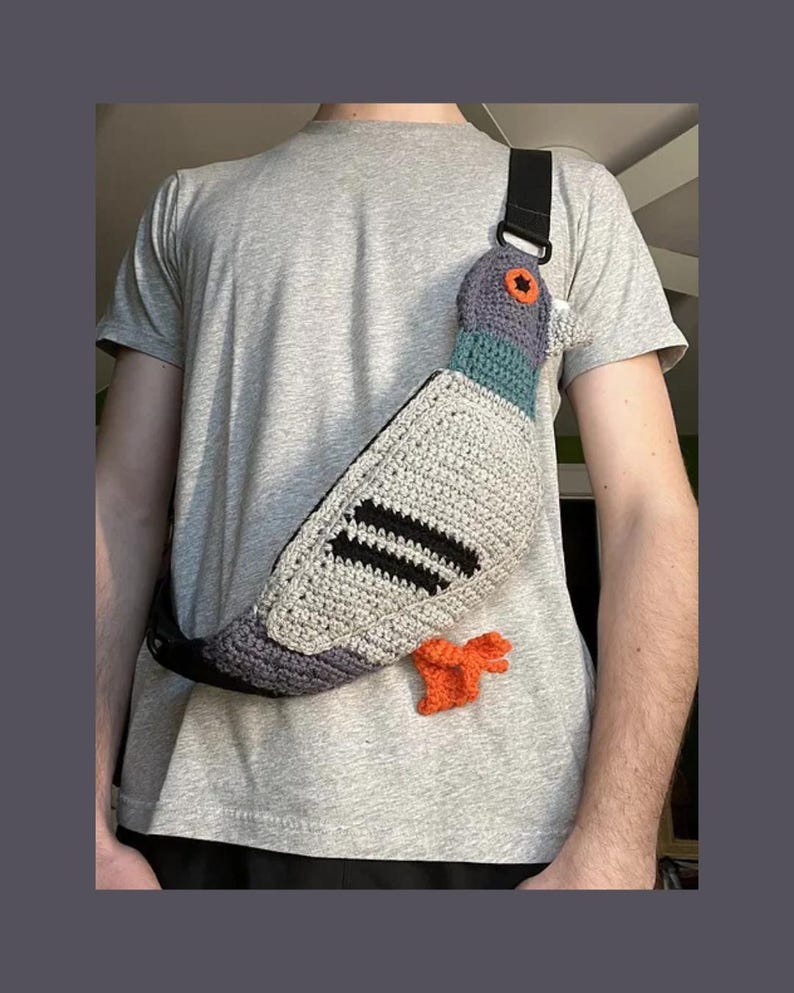 Pigeon Purse Sewing Pattern PDF Bird Shaped Crossbody Bag DIY Unique ...