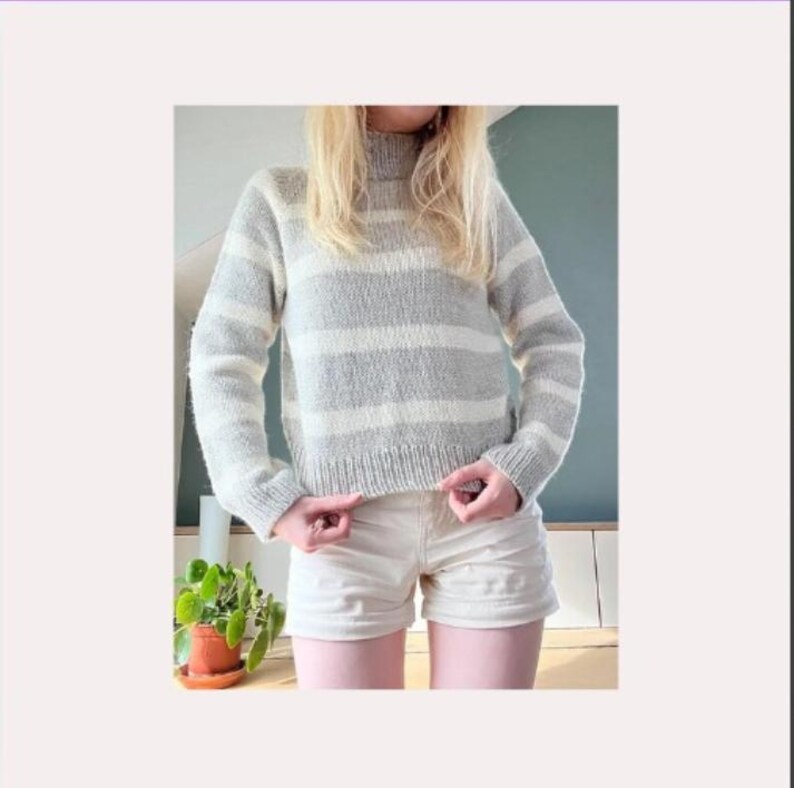 Step by Step Sweater Knitting Pattern Simple Beginner Raglan Knit ...