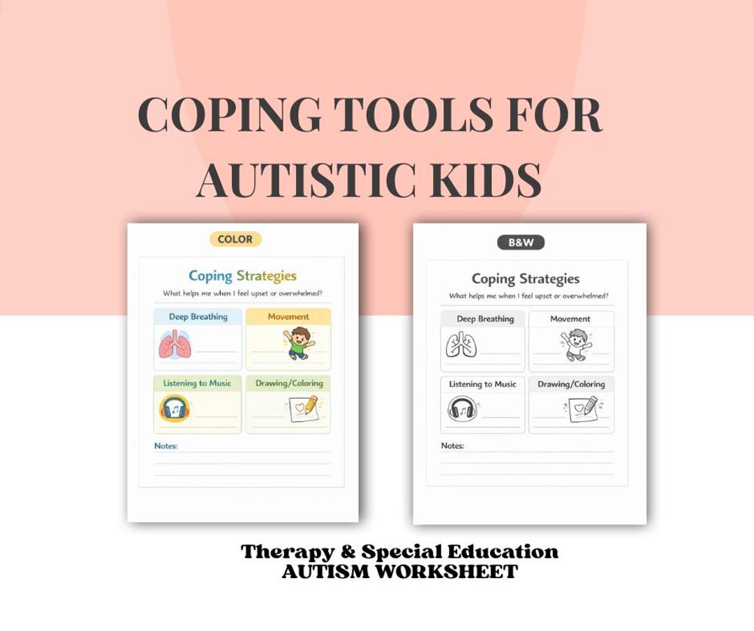 Coping Strategies Bundle for Autism | Calm Down Tools & Emotional ...