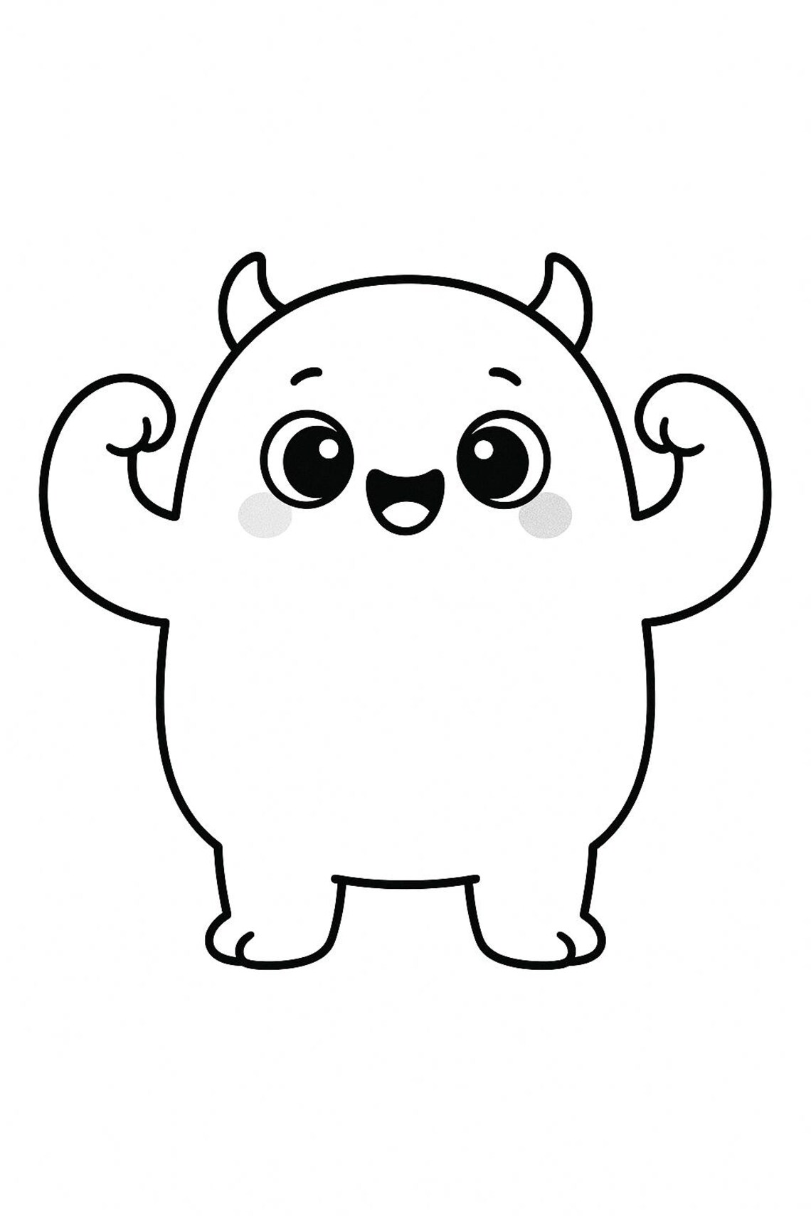 Fitness Monsters Coloring Book | Monster Characters Exercising | Kids ...