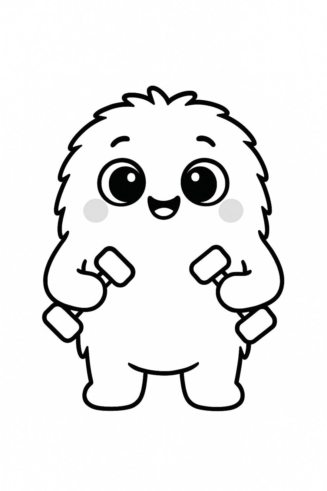 Fitness Monsters Coloring Book | Monster Characters Exercising | Kids ...