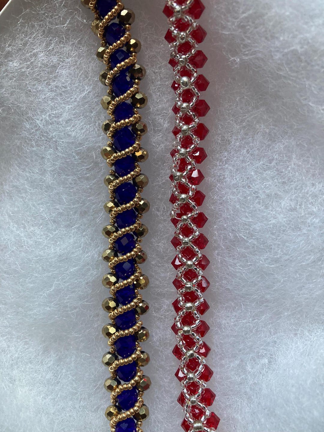 Handmade Reversable Beaded Bracelets - Etsy