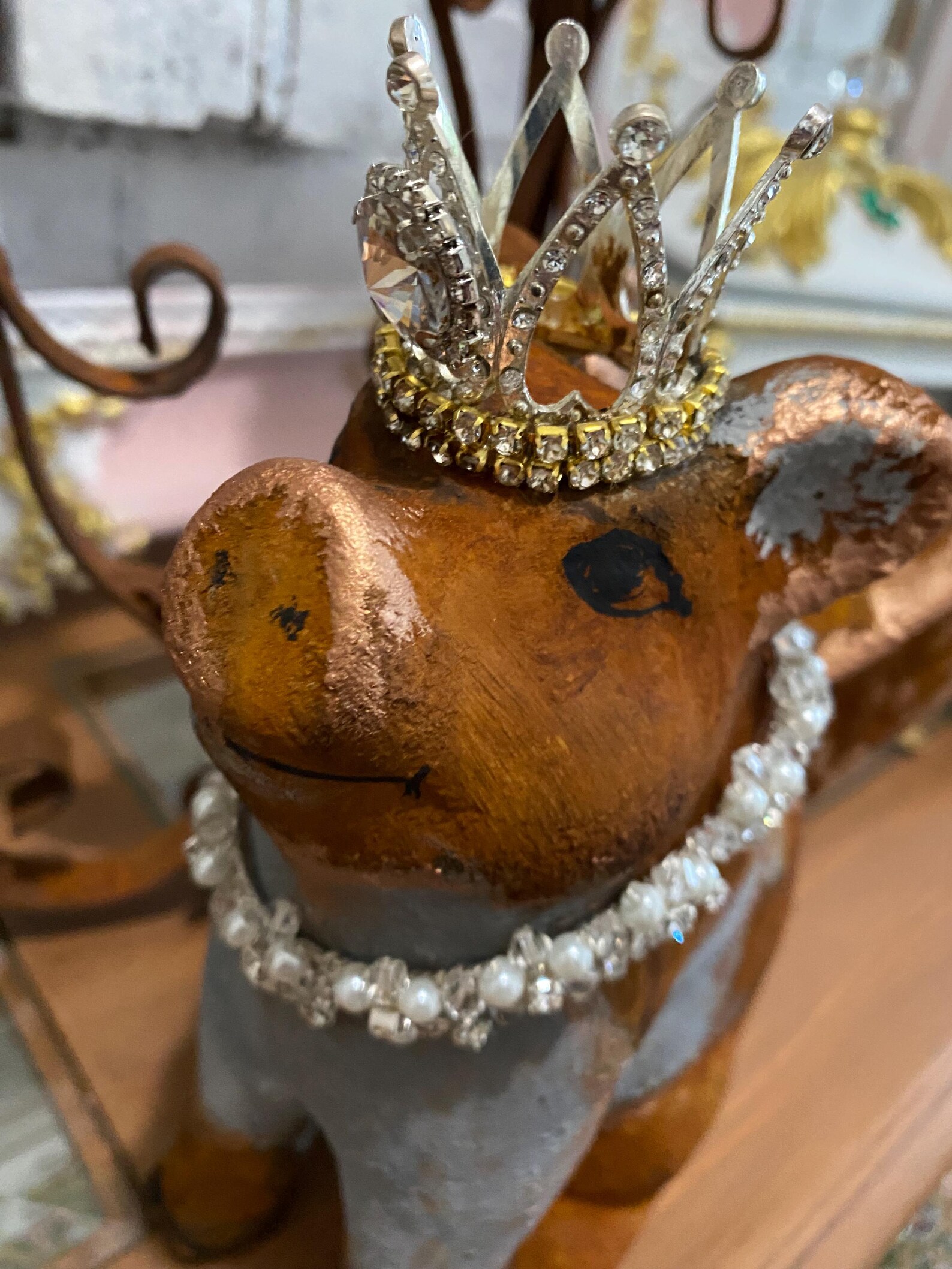 A Pair of Aged Flying Crown Pigs, Rusty Set, Shelf Sitters - Etsy