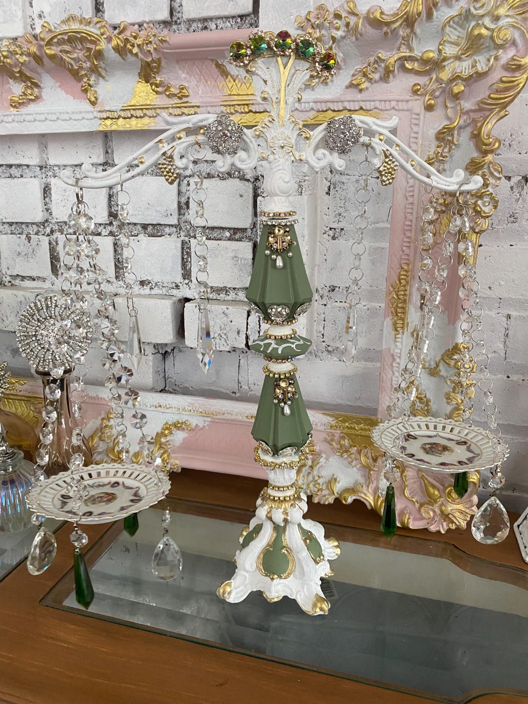 A Antique Scale of Justice, Redesigned Scale Shabby Style With Lace ...