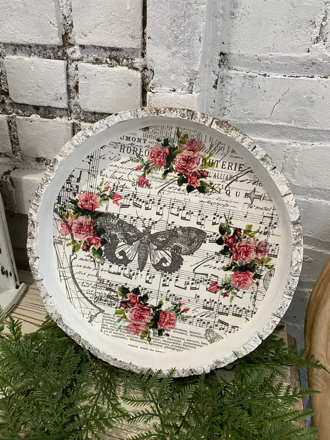 French Provincial Serving Tray, Wood Tray, Roses - Etsy