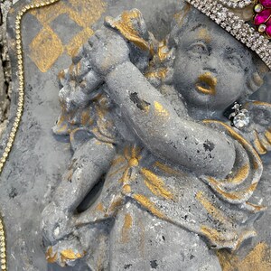 A Pair of French Nordic Cherub Wall Plaques, Crowned Cherub Wall ...