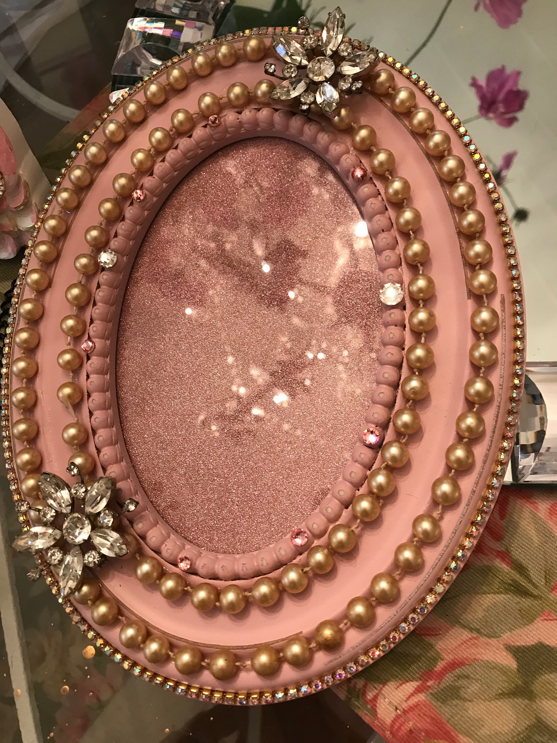 A pair Victorian style decorative frames vintage pearls | Etsy