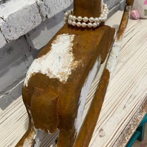Farmhouse Rusty Distressed Rocking Horse - Etsy