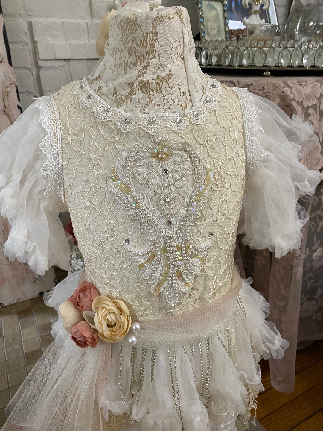 Handmade Shabby Mannequin, Child Size Lace Dress Form, Photo Prop - Etsy