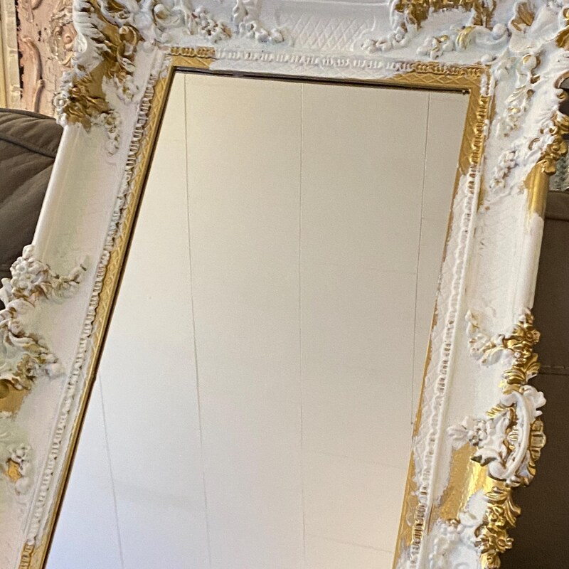 White Rococo Mirror - Etsy