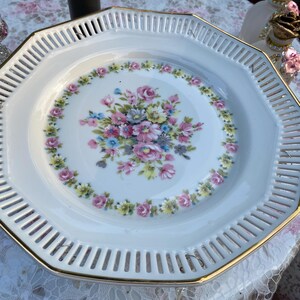 Eclectic Vanity Set: Royal Frankonia Plate, Crystal Rhinestone Bottles ...