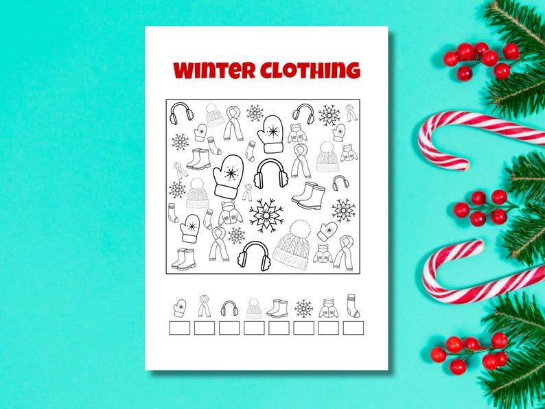 I-spy Activity Pack | 5 Printable Holiday Worksheets for Kids ...